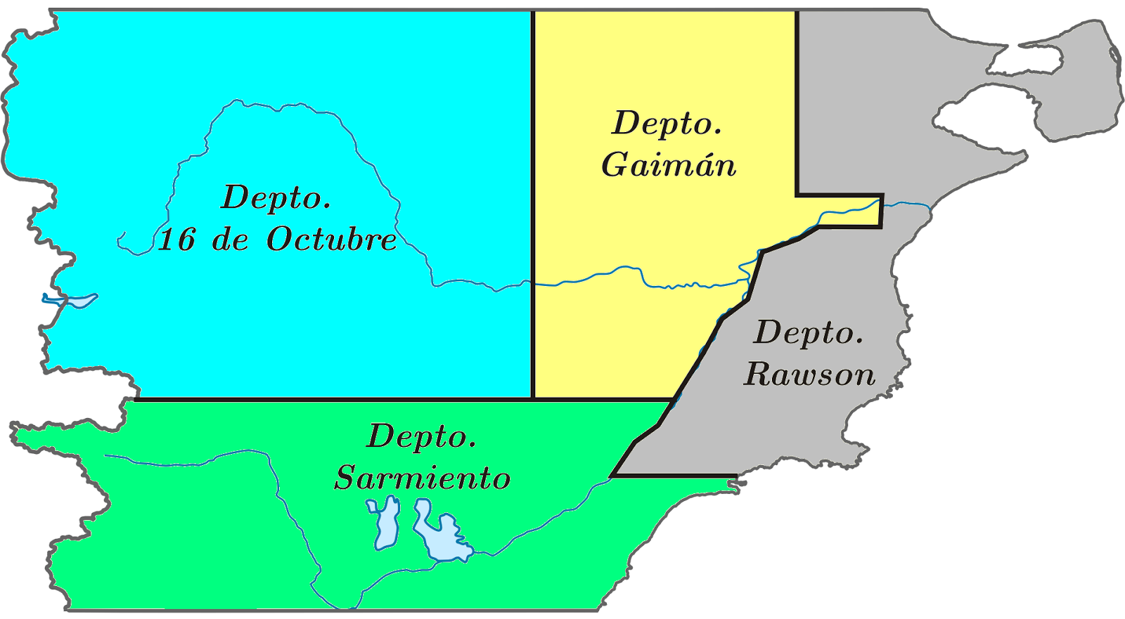La organización administrativa de Chubut a través de los años