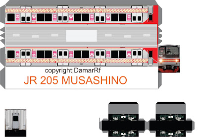 papercraft krl indonesia by damar papercraft