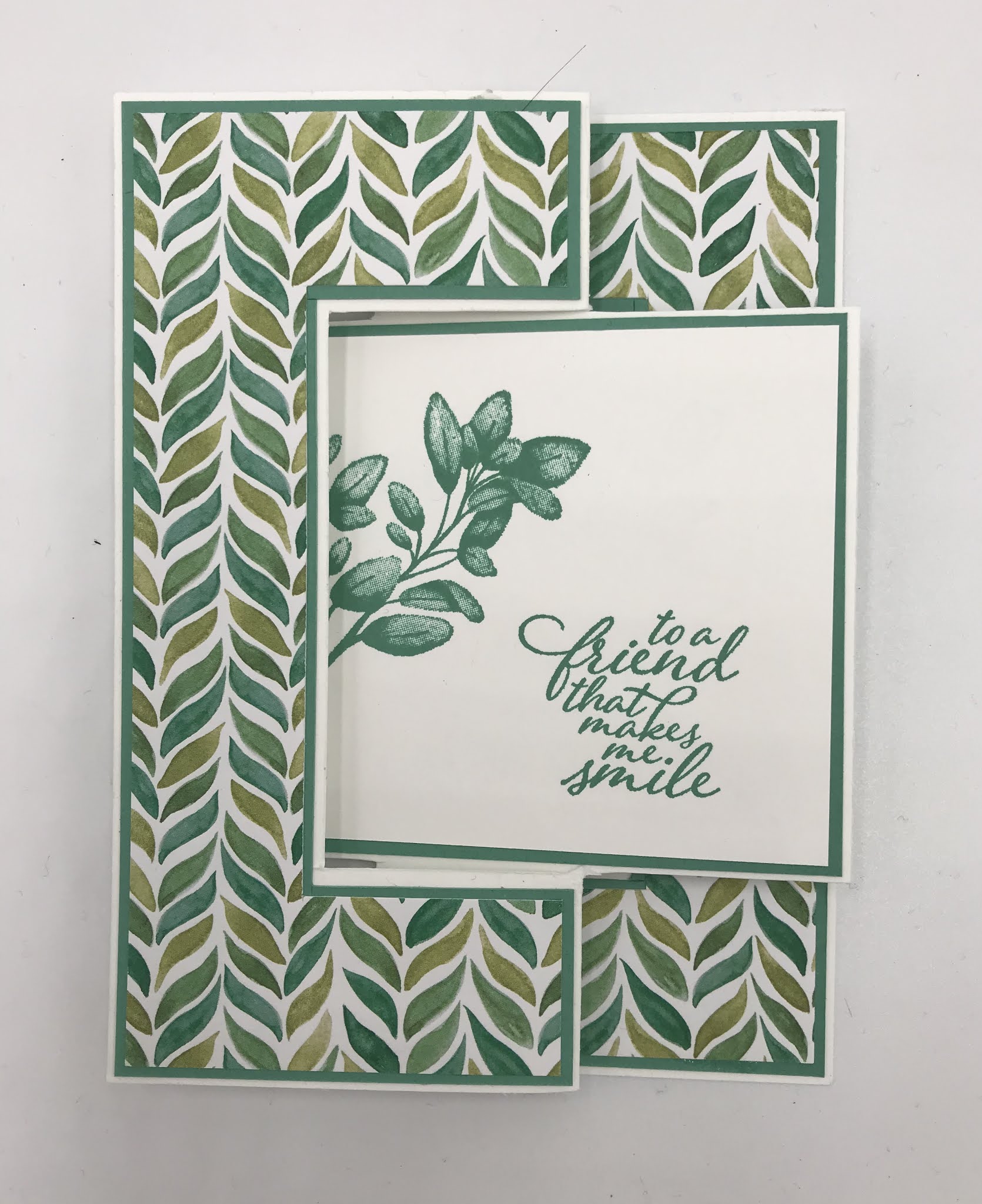 JD Papercrafts: Flip Fold Card using Stampin' Up's Forever Fern