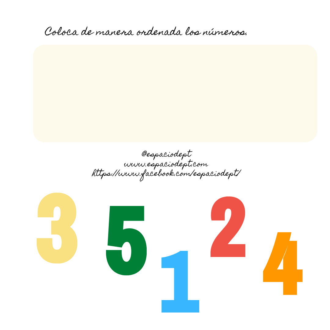Espacio de PT: Fichas para trabajar las vocales y los números