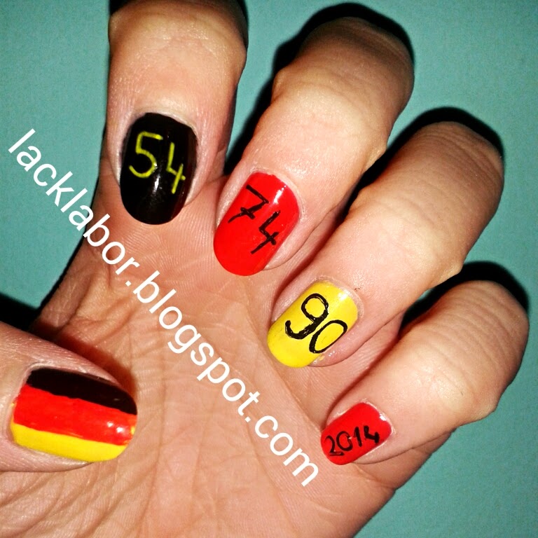 Lack Labor: Deutschland - WM 2014 Nailart