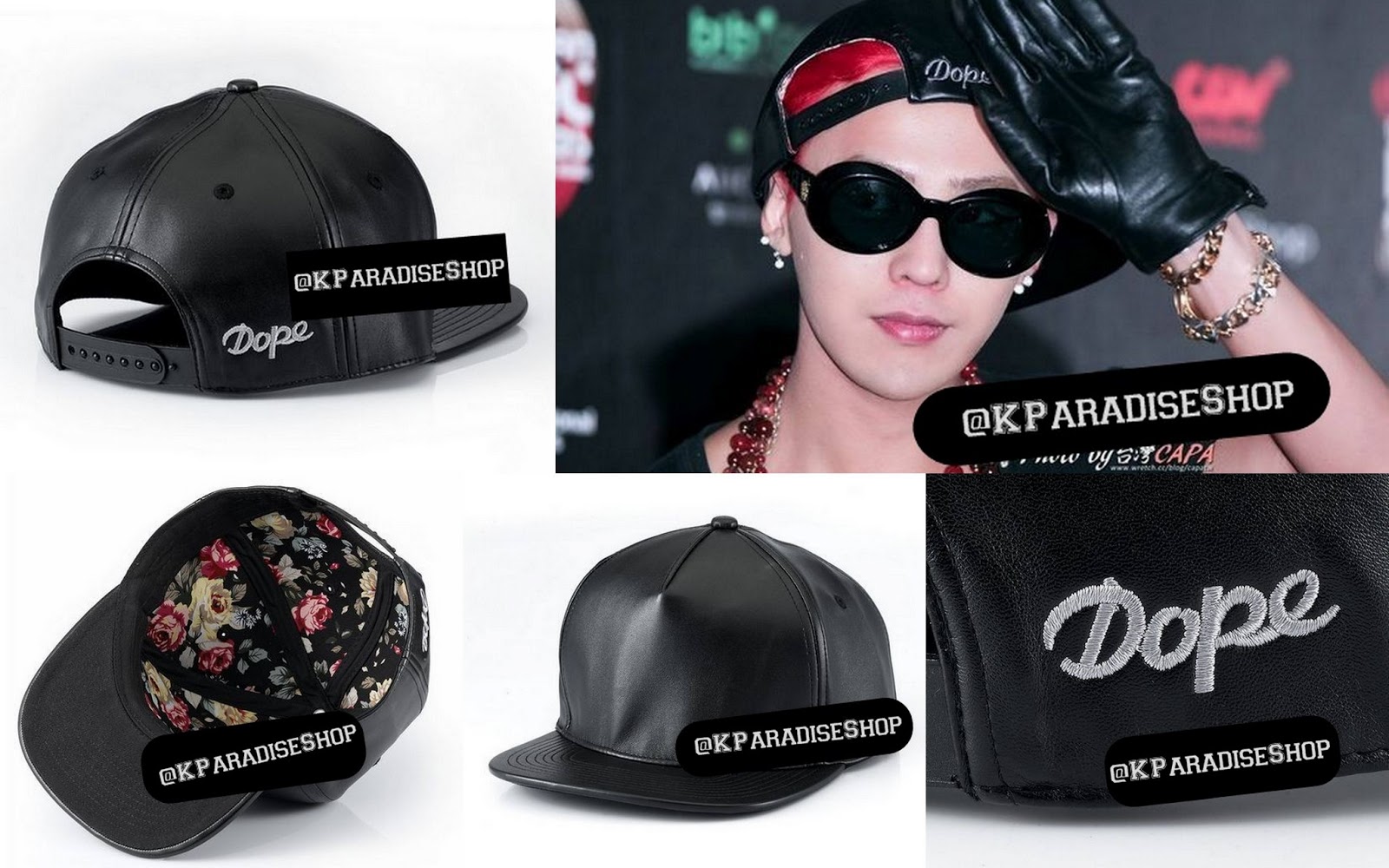KPOP PARADISE SHOP: G-Dragon 'Dope' Cap