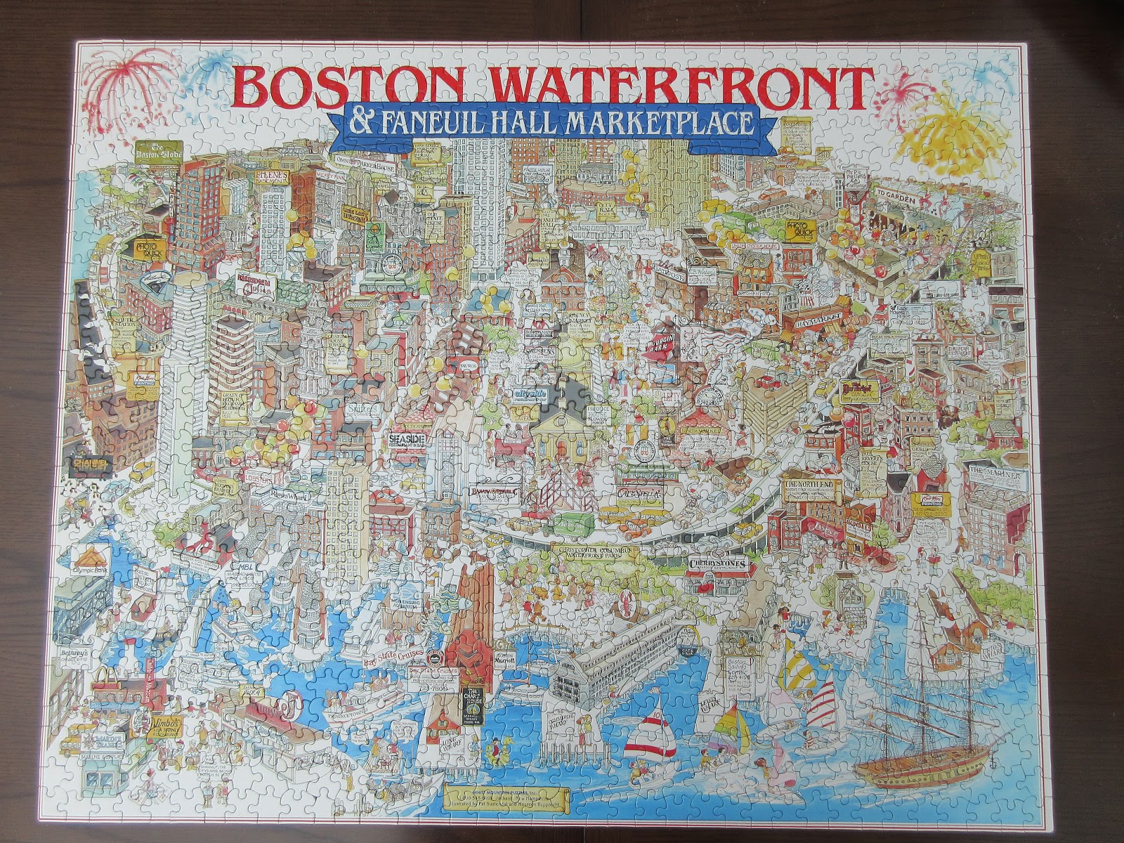 Jigsaw Jollies : Boston Waterfront - Mount Washington Puzzles (1000 pieces)