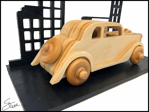 Scrollsaw Workshop: Old Car City Diorama Scroll Saw Pattern.
