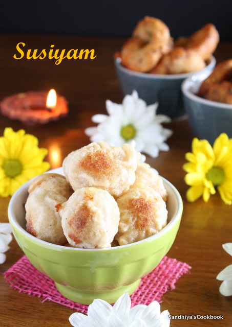 Sandhiya's Cookbook: Susiyam | Suzhiyam | Diwali Recipe