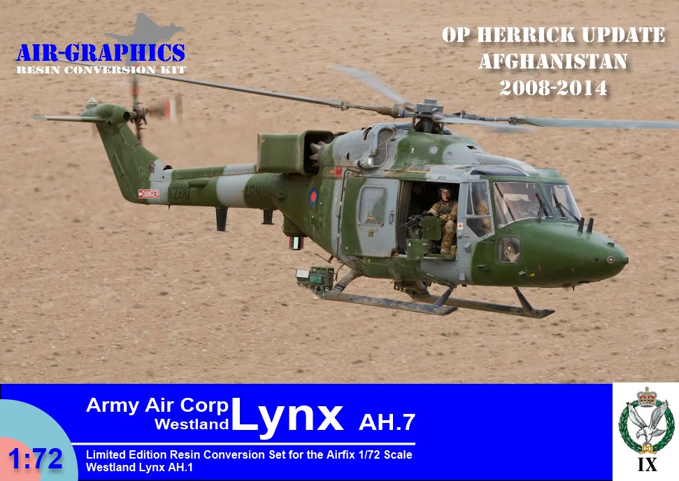 1/72 - Westland Lynx AH.1 & AH.7 resin conversion sets for Airfix kit ...