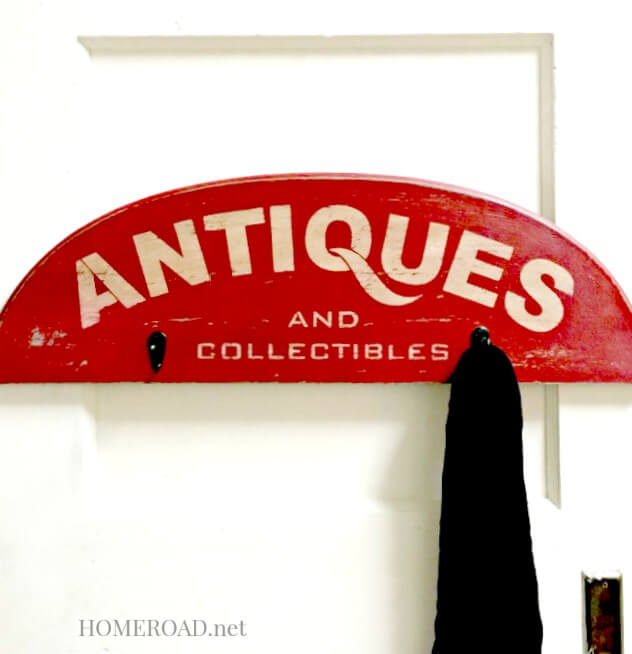 Stenciled Antiques and Collectibles Sign