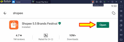 How to Open Shopee App using Computer