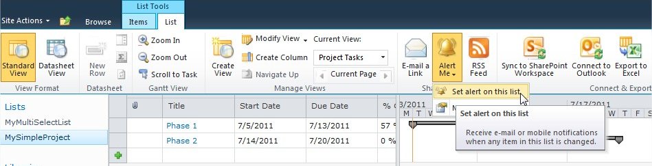 How to synchronize Microsoft Project file with SharePoint task list
