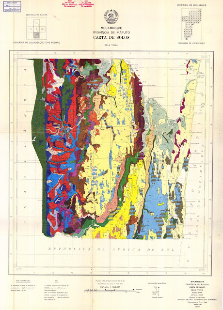 Blog de Geografia: Província de Maputo. Carta de Solos. Bela Vista, 1991