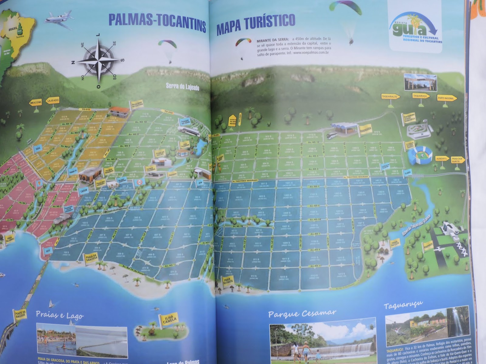 Palmas Online - To: Mapa Turístico de Palmas Tocantins.