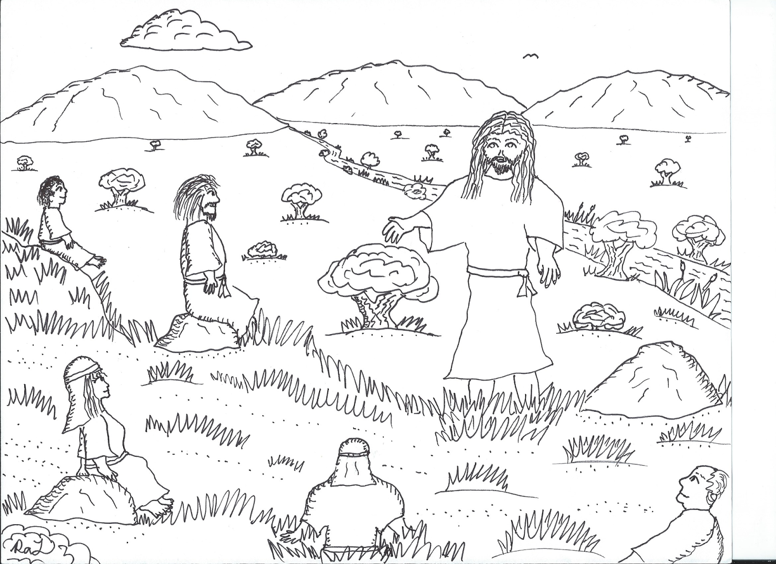 New Testament Coloring Pages Sketch Coloring Page