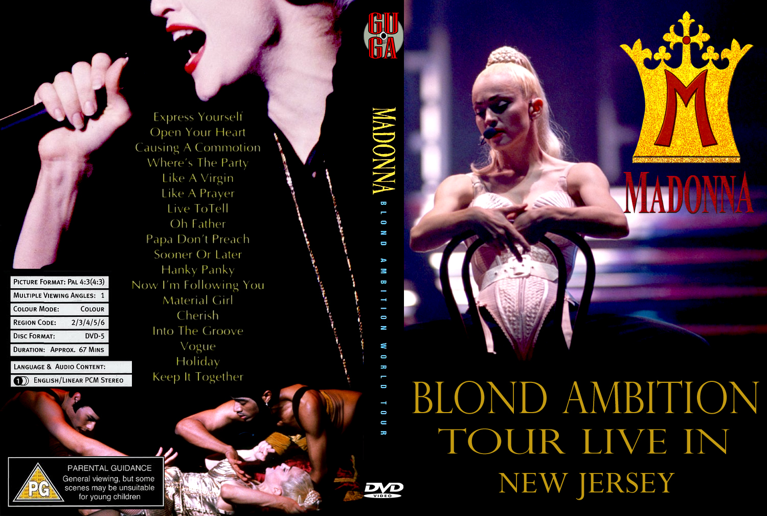 Madonna FanMade Covers: Blond Ambition Tour - New Jersey