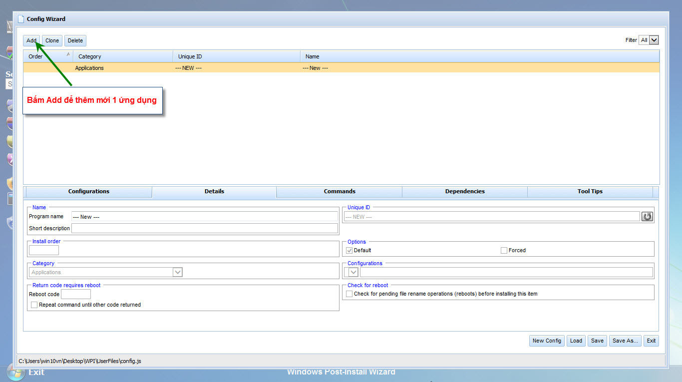 Cách dùng Windows Post-Install Wizard tạo phần mềm All in one
