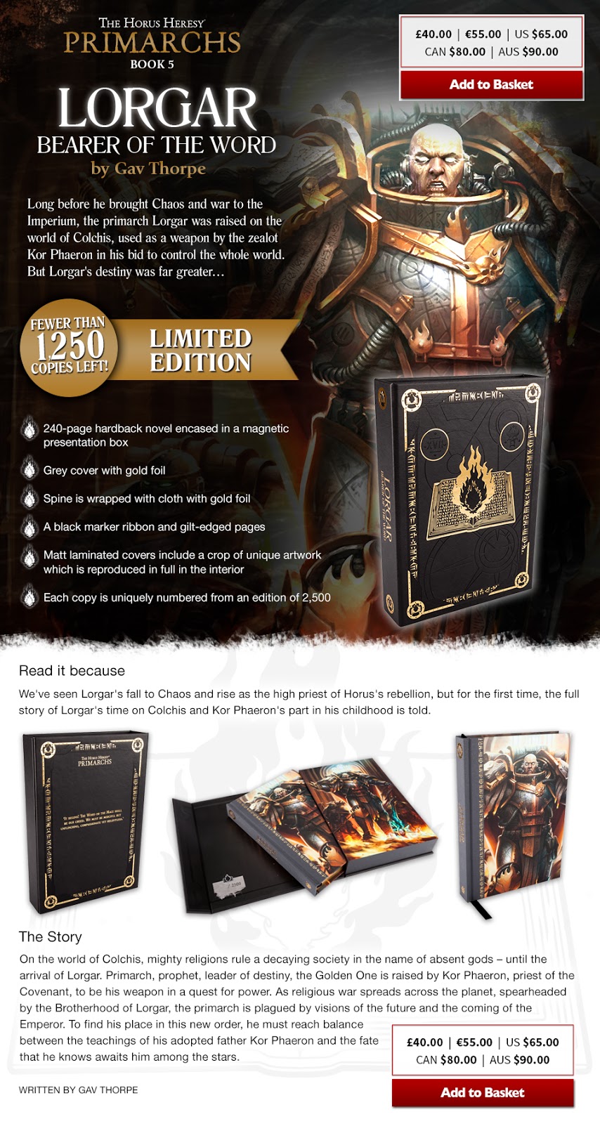 Lorgar Bearer of the Word - Faeit 212