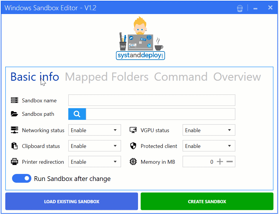 Windows Sandbox Editor: a quick way to create or load Sandbox files ...