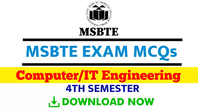 MSBTE 4th Semester Computer/IT Engineering MCQs with Answers MSBTE I ...