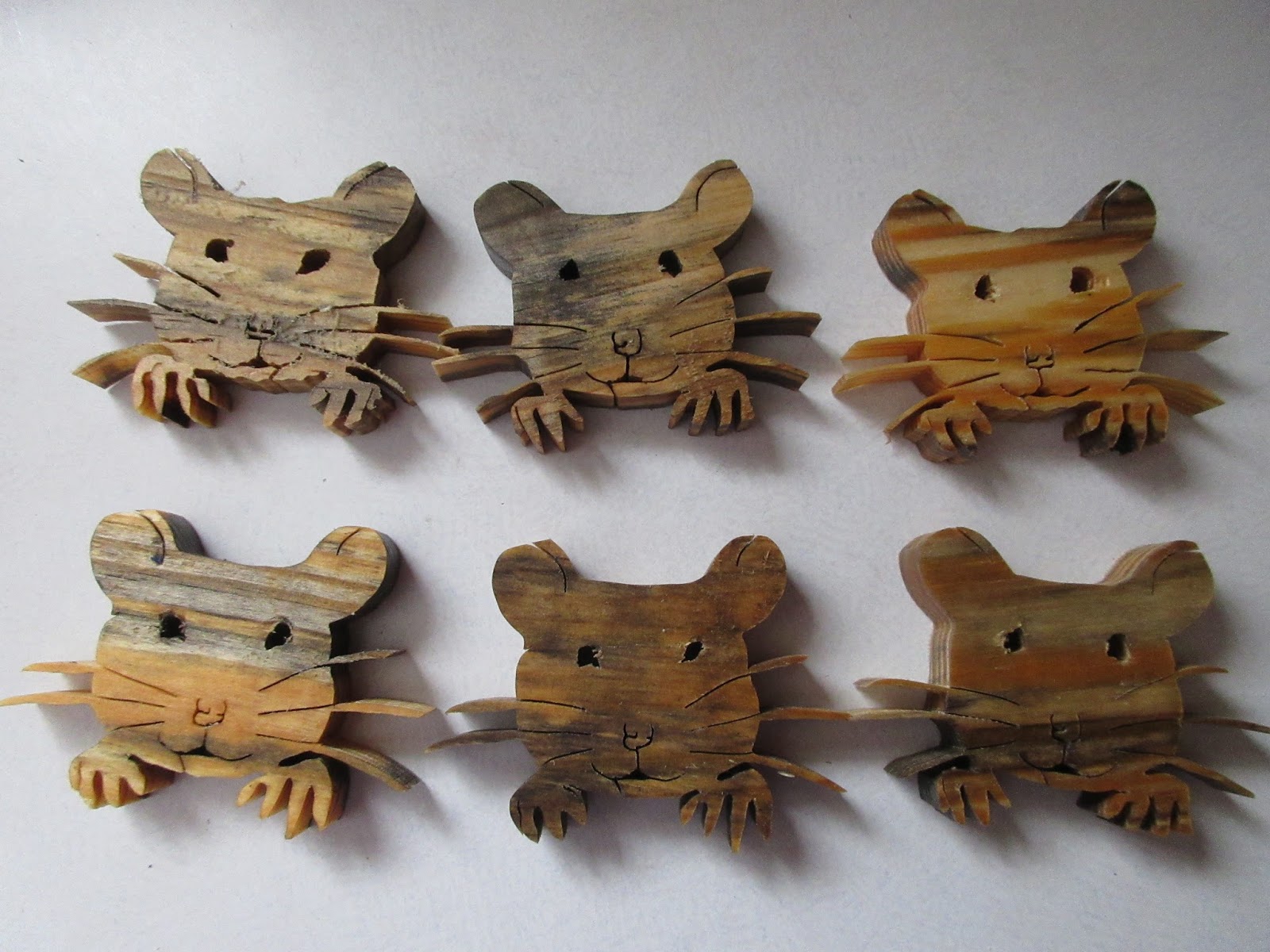 Smokepole Wood Crafts: Rat faces made from a co-workers sketch on ...