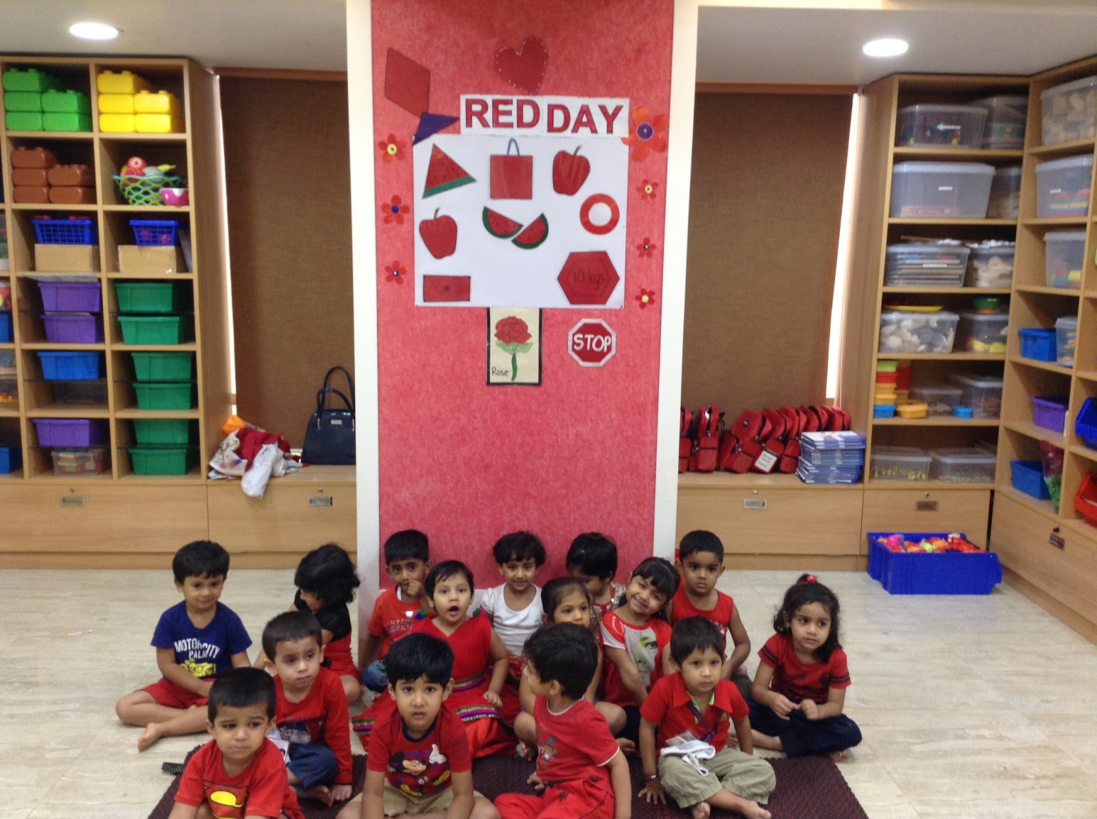 On the top of the World...: Red Day Celebrated by Nursery at Witty ...