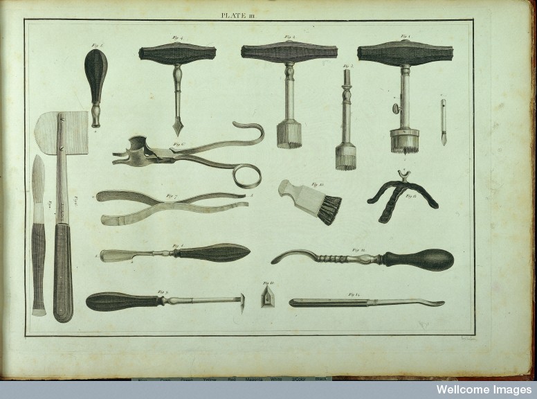 Primitive Physick: Forceps and instruments