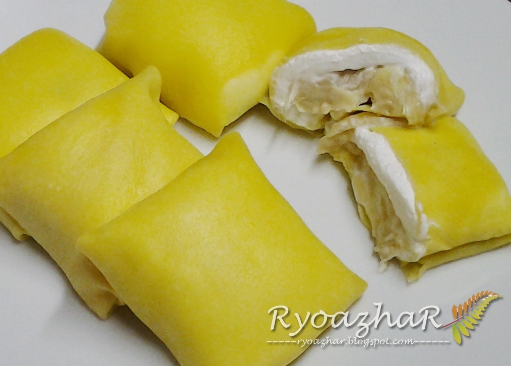 Ryo ...: Durian Crepes & Resepi