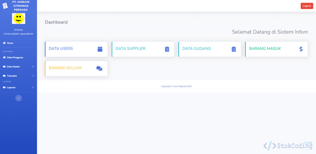 Aplikasi Inventori Barang Berbasis Web (PHP) – StokCoding.com