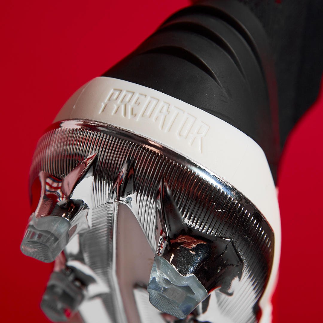 White / Red / Black Adidas Predator 19+ Paul Pogba Season 5 Boots ...