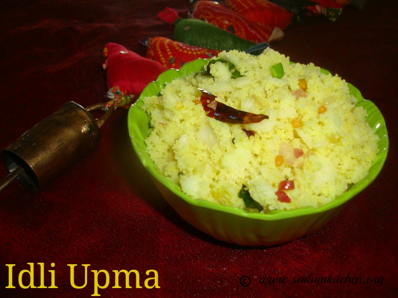 Sailaja Kitchen...A site for all food lovers!: Idli Uppuma Recipe ...