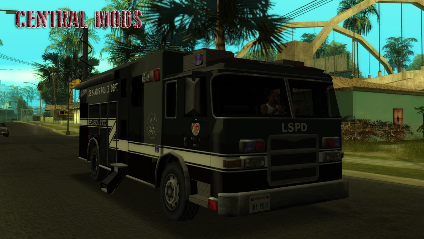 [GTA SA] - Swat Team Truck - Container ~ Central Mods