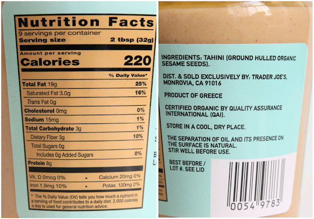 Trader Joe's Organic Tahini Review