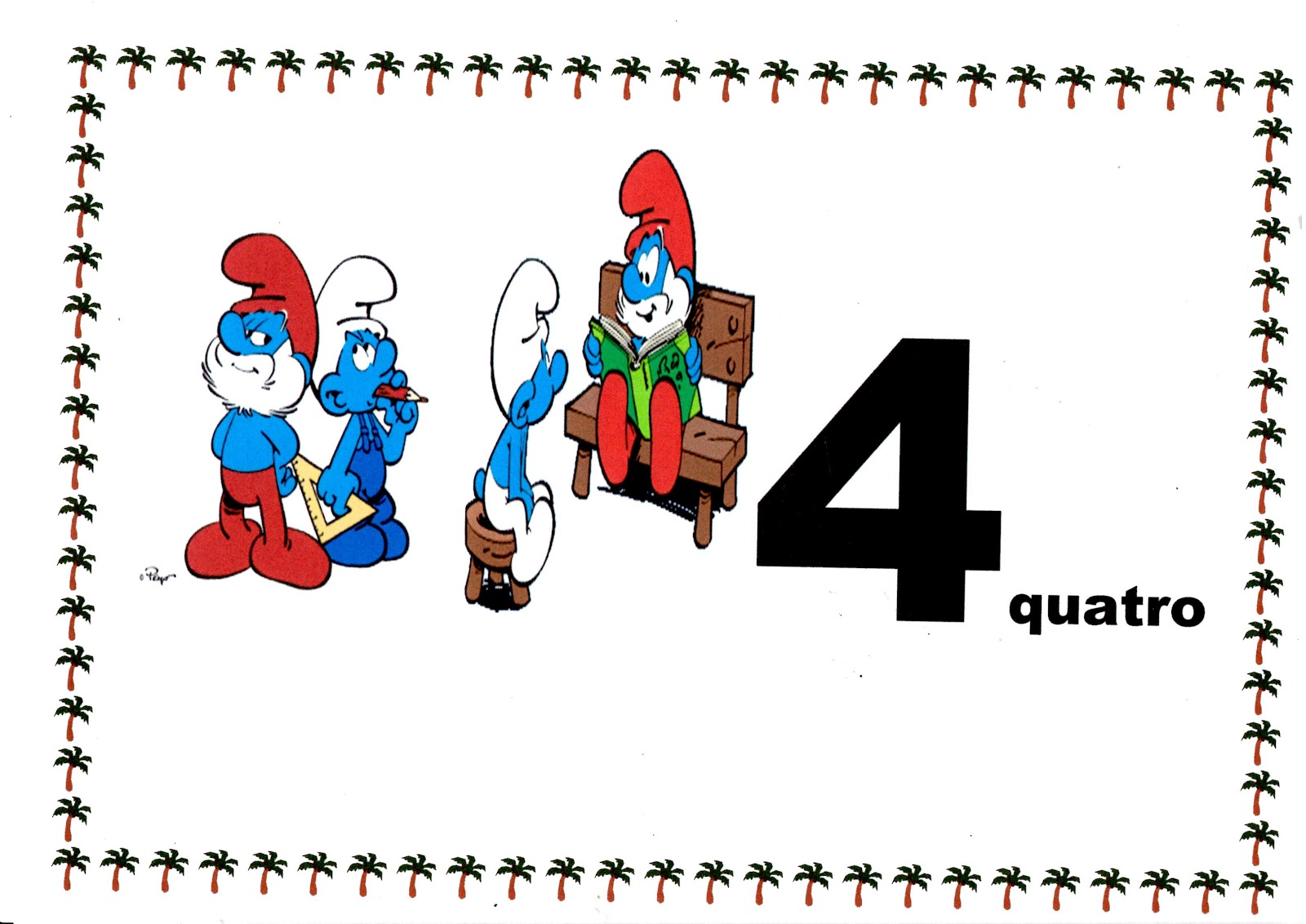 Saberes e Fazeres em Nossas Mãos: Números com os smurfs