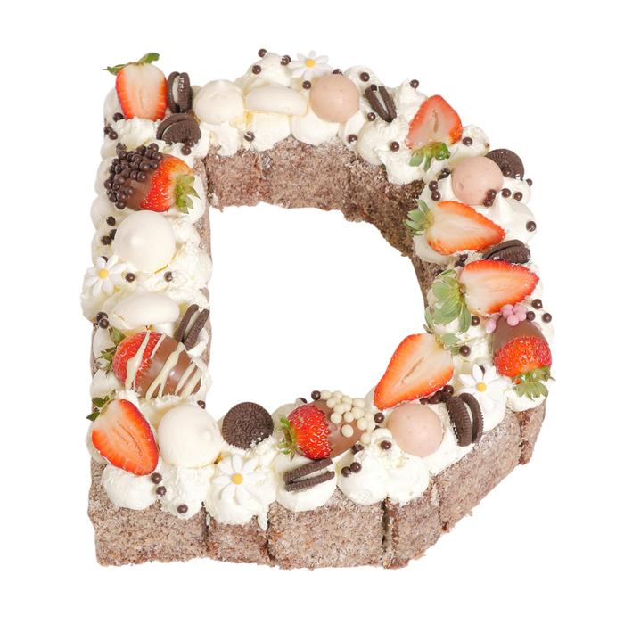Birthday Cake With Letter D - Birthday Letter