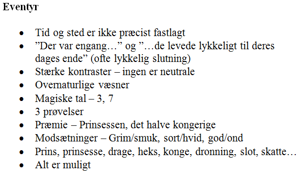 Lektiehjælp: Dansk - Novelle (Eventyr, Krimi, Science fiction) genre