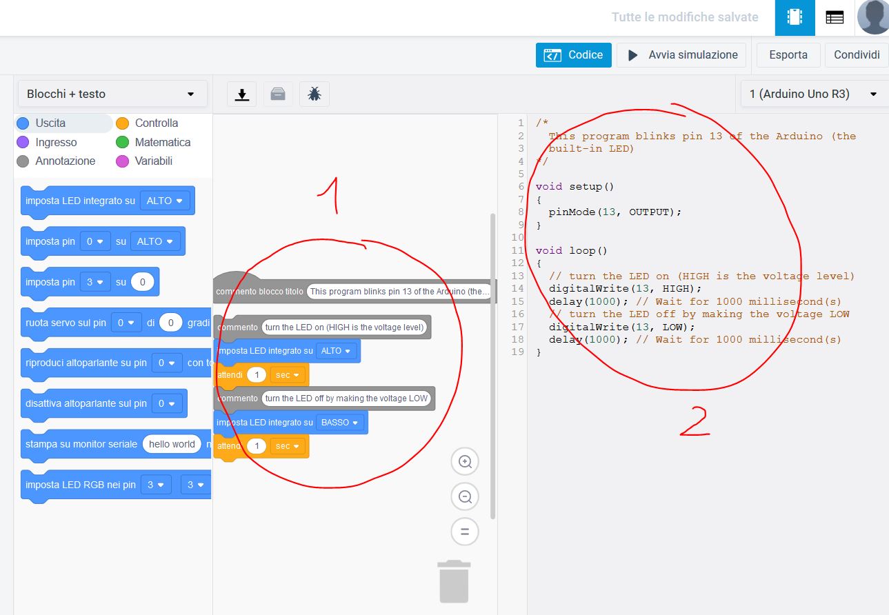 MECCATRONICA: TINKERCAD - Simulatore Arduino