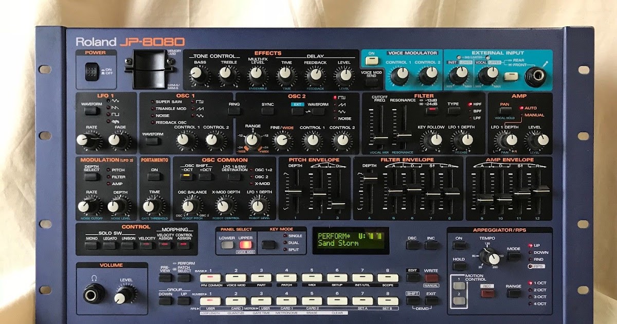 MATRIXSYNTH: Roland JP-8080 Analog Modeling Synthesizer Module SN ZL22580