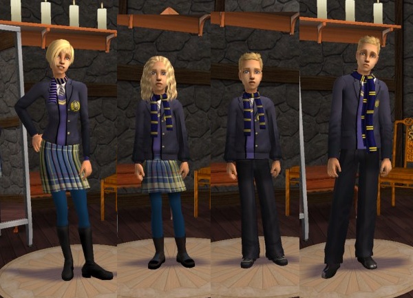 Decat's Sims 2 Creations: Winter School Uniforms