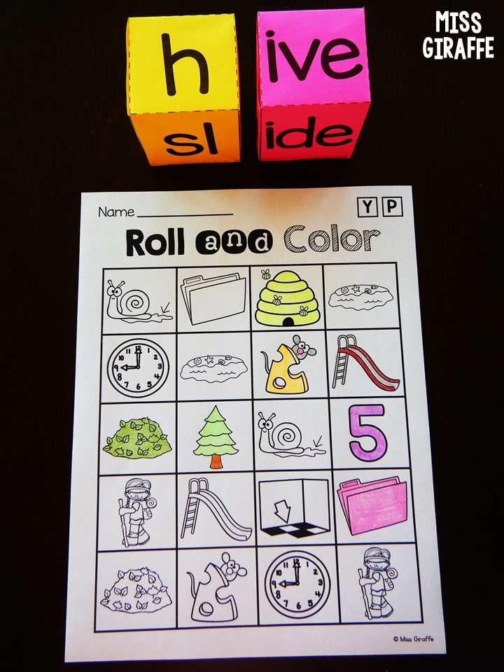 Miss Giraffe's Class: Long Vowel Games for First Grade and Kindergarten