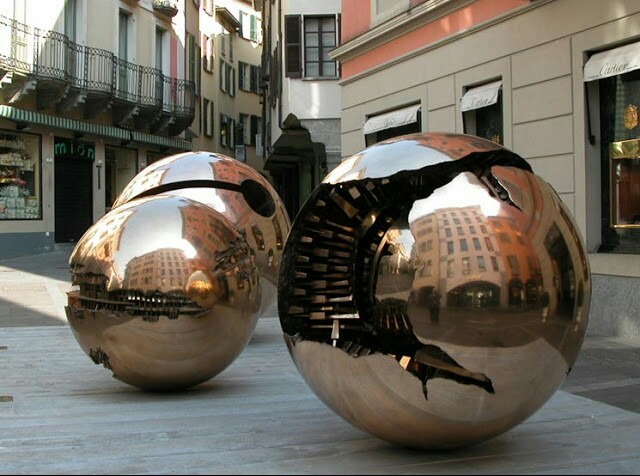 Unique Geometric Sculptures around the World: Sphere Within Sphere ...
