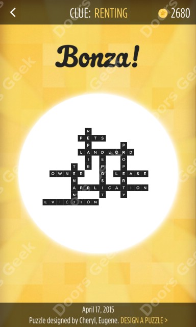 Bonza Daily Puzzle April 17 2015 Answers Doors Geek bonza-daily-puzzle-april-17-2015-answers-doors-geek