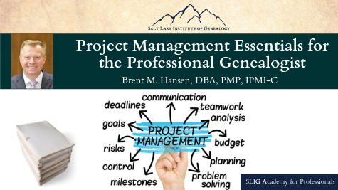 Salt Lake Institute of Genealogy: A Well-Planned, Well-Managed Project