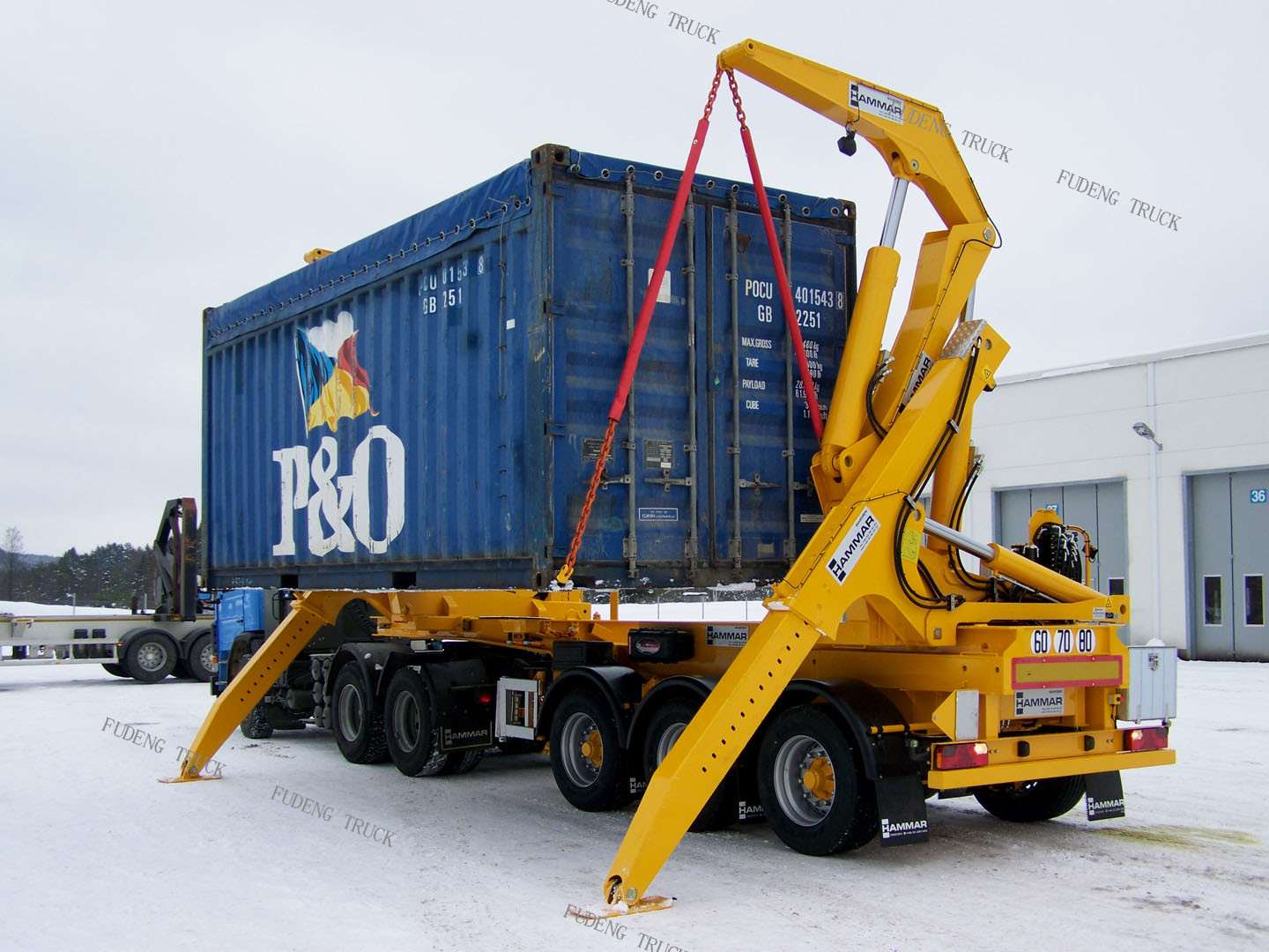 Shandong Fudeng Automobile Co.,Ltd: 40ft container side loader , 3 axle ...