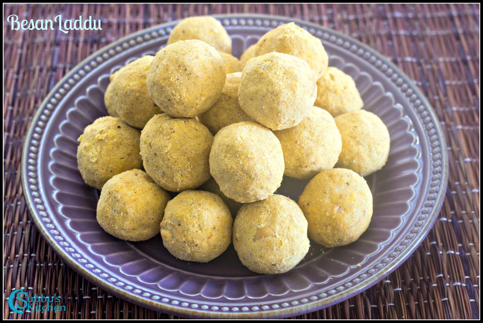 Besan Ladoo Recipe - Subbus Kitchen