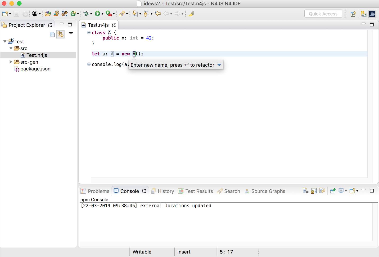 N4JS Developer Blog: Automated rename refactoring in N4JS IDE