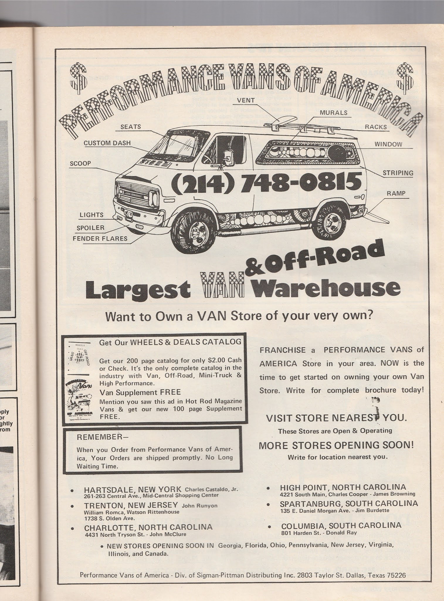 1970's VAN Magazines : HOT ROD VANS #1