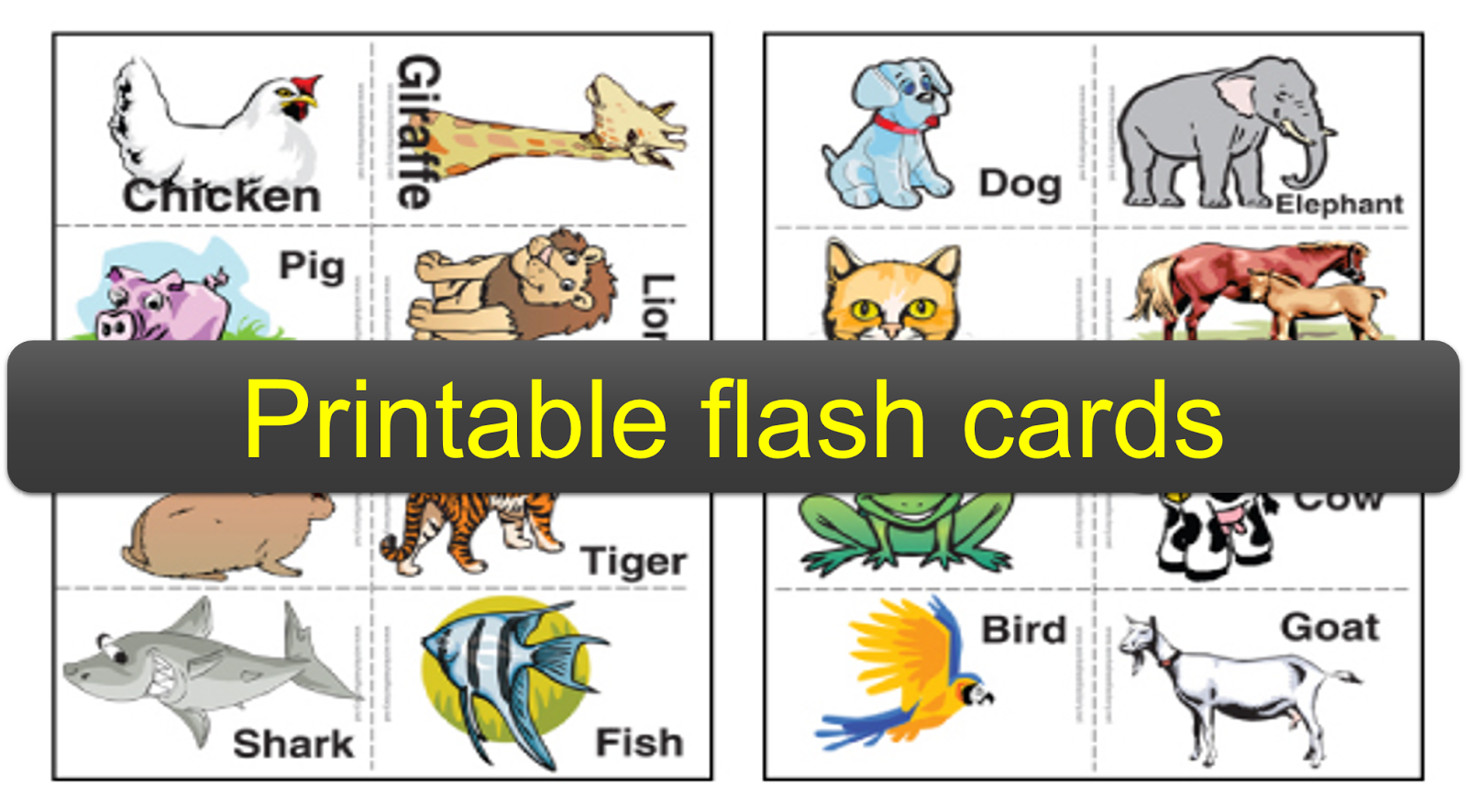 Printable flash cards - Leesharing