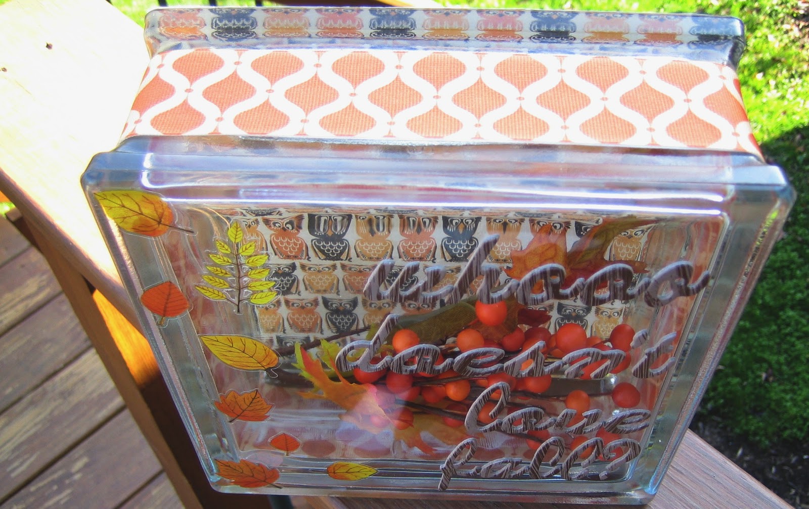 Feel LOVD Everyday: What I Made Wednesday {Glass Block Creation}