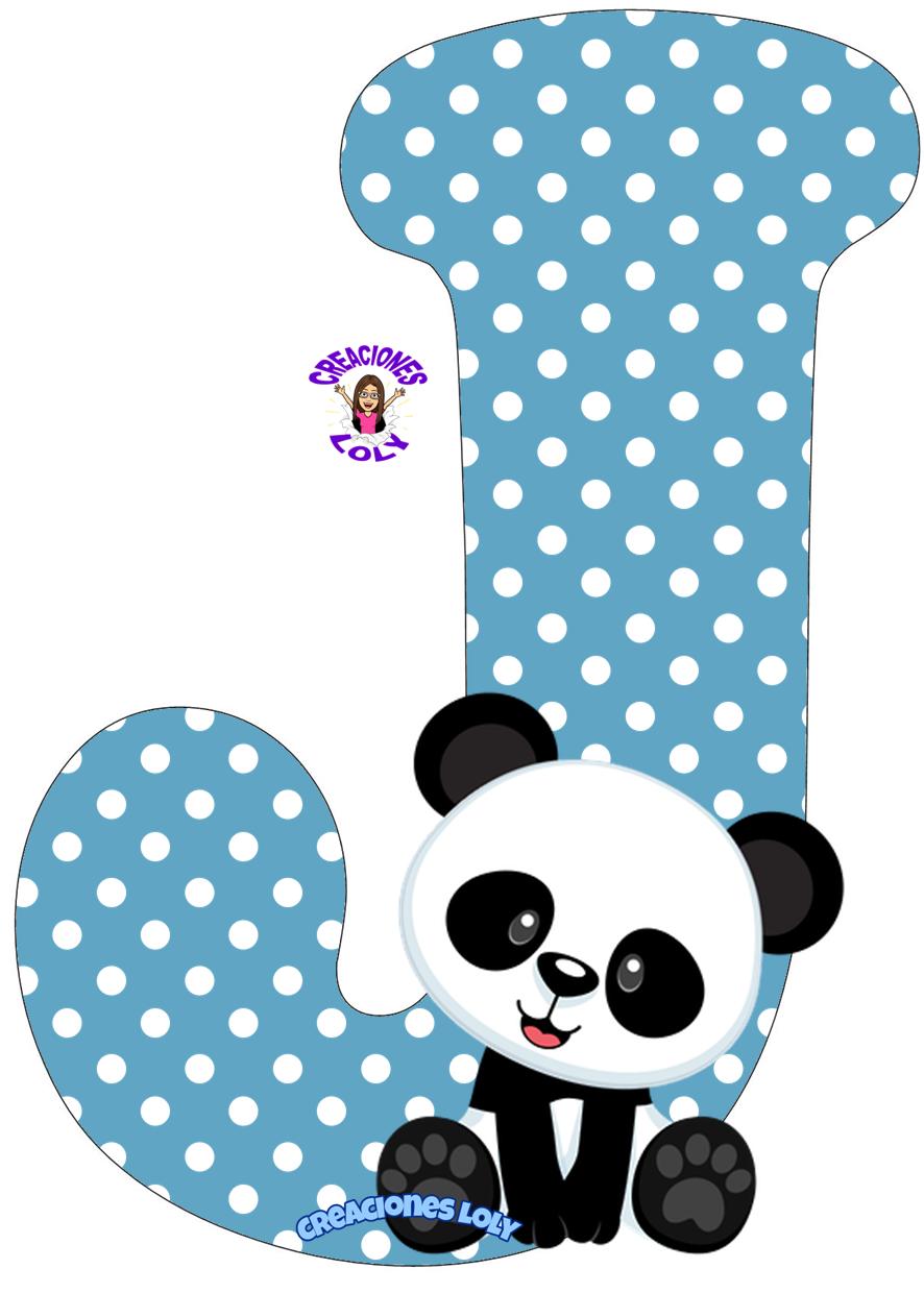 Creaciones Loly: Abecedario Oso Panda
