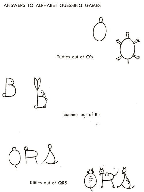 Drawing Animals With Letters - Letter Format