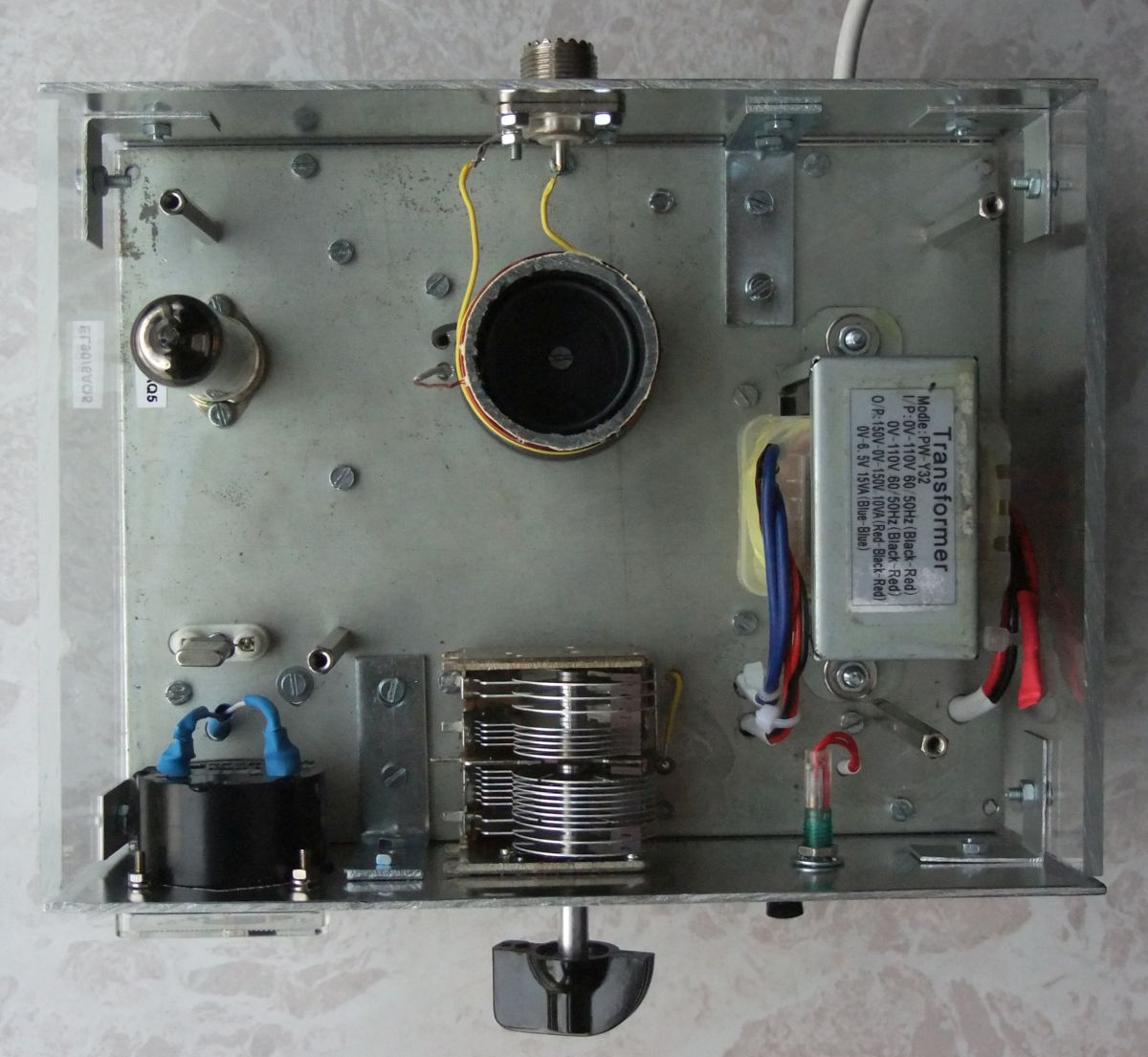 Ham radio blog by OZ1BXM: One-valve transmitter for 7 MHz