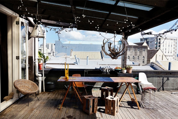 Rooftop rustic chic - Lady's Houses